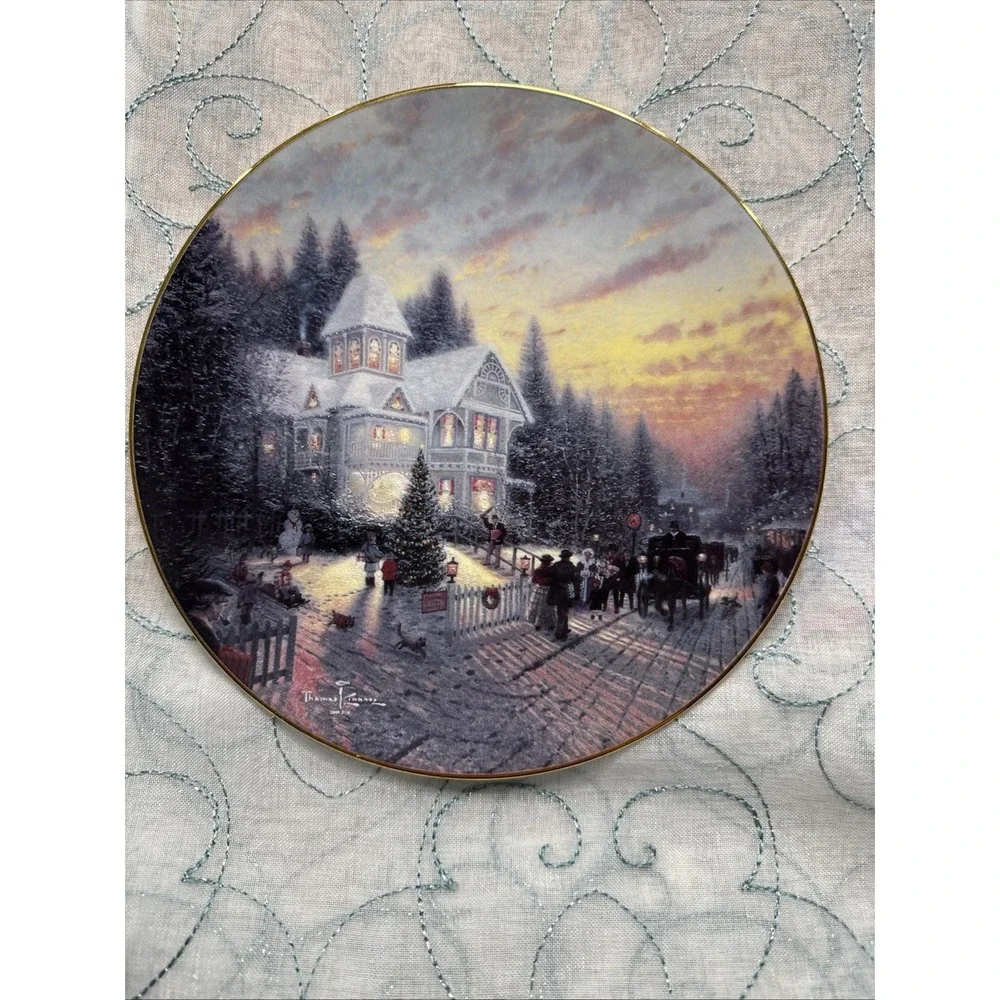Thomas Kinkade | Holiday | Thomas Kinkade The Magic Of Christmas Plate ...